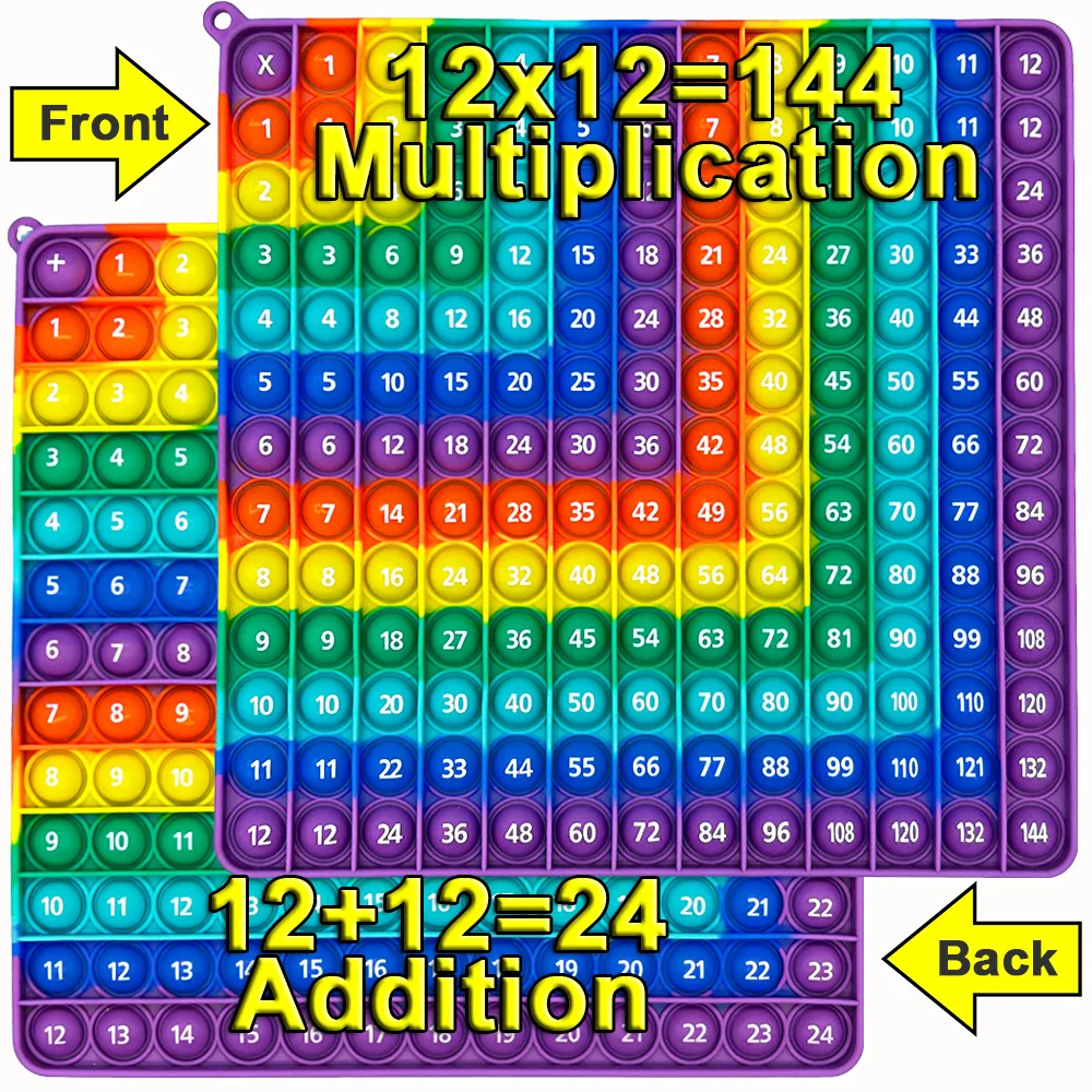 12x12-Multiplication-12-12-Addition-Push-Its-Pop-Bubble-Fidget-Toys ...