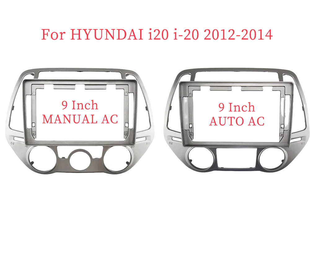 9 Inch Car Fascia Radio Panel for HYUNDAI i20 i-20 2012-2014 Dash Kit ...