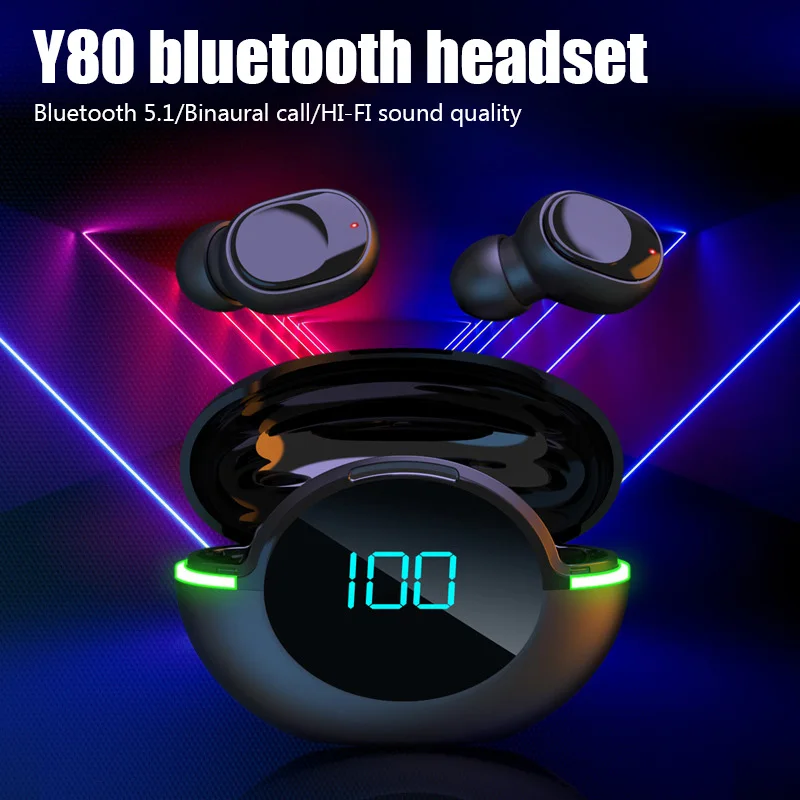 Y80 Wireless Bluetooth Earphones | Bluetooth Headphones | Y80 ...