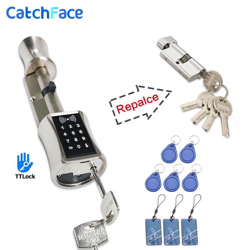 TTlock-Smart-Cylinder-Lock-security-wireless-Electronic-Digital-APP ...