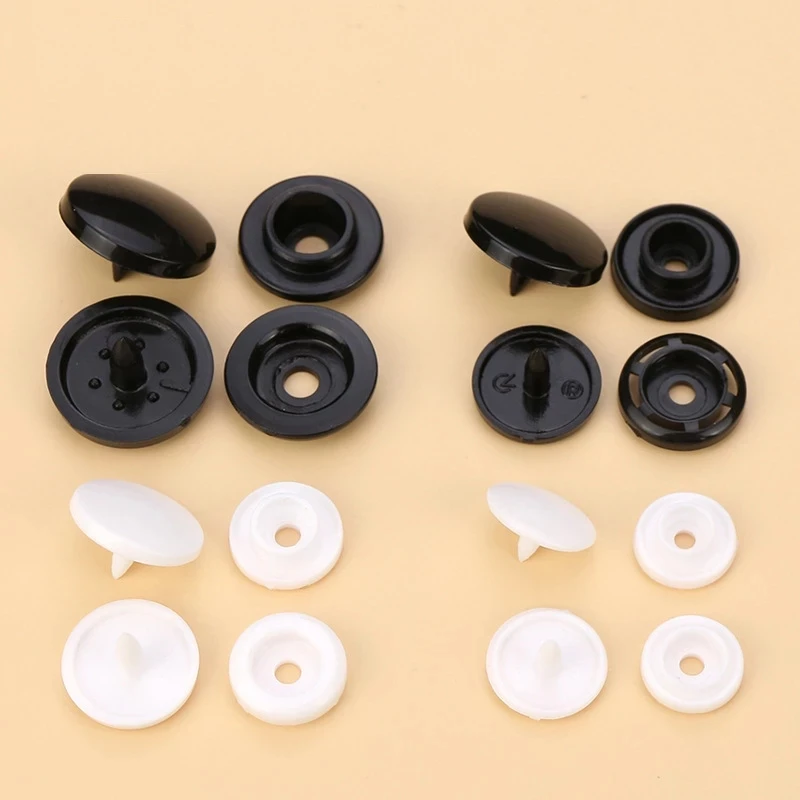 Wholesale-20-50-100Sets-Black-White-Plastic-Snap-Poppers-Button-For-Baby-Dolls-Clothes-Press ...