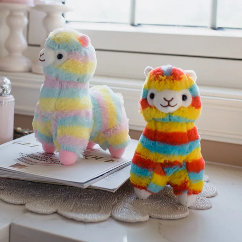 Rainbow Alpaca Plush