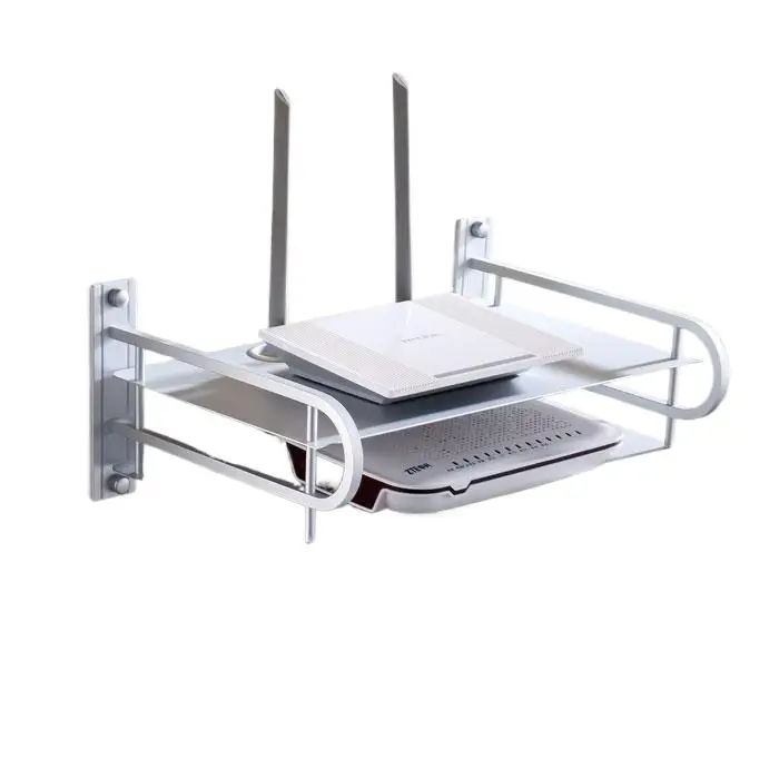 Space-Aluminum-Single-Dual-Layers-Wall-Support-Router-Bracket-Wireless ...
