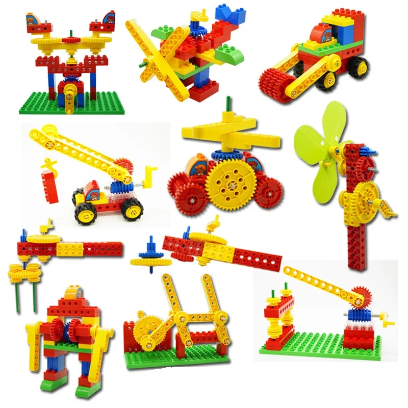 9656-Big-Size-Mechanical-Gear-Building-Block-Compatible-With-Duplo-9656 ...