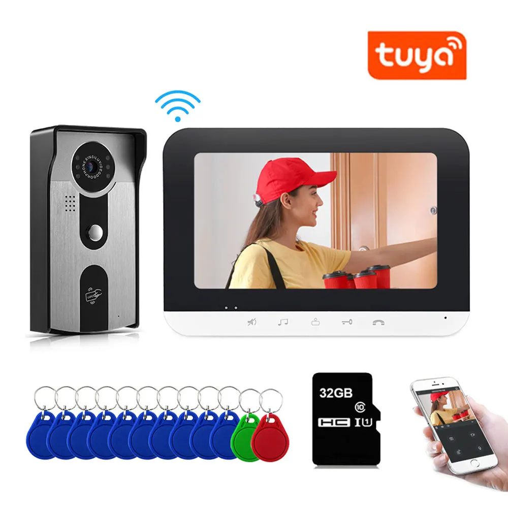 Tuya-Smart-Home-Video-Intercom-System-7-Polegadas-sem-fio-WiFi-Video ...