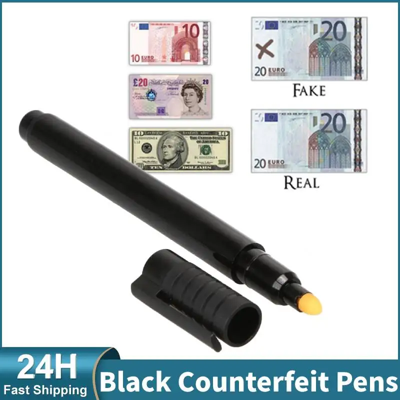 3pcs-Black-Plastic-Marker-Pen-Portable-Counterfeit-Pens-Pocket-Size ...