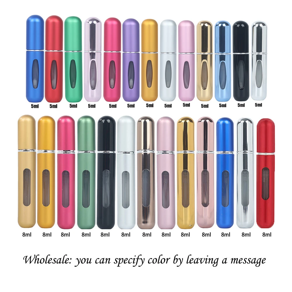 5/10/20/30/50 pcs 5ml 8ml mini portátil recarregável frasco de perfume ...