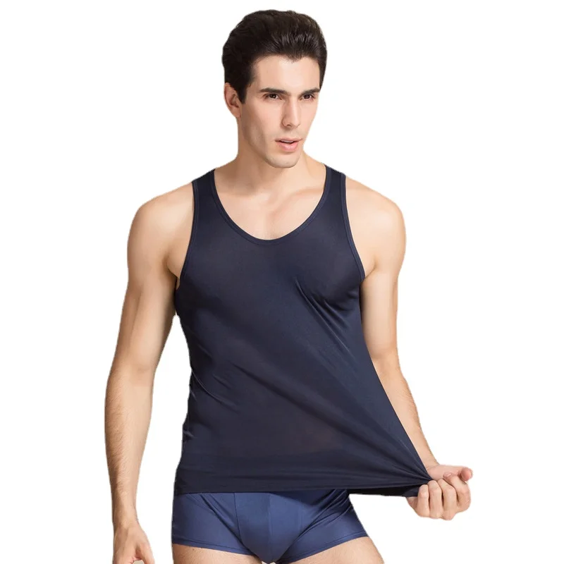 100-Natural-Silk-Knitted-Men-s-Tops-Double-faced-Knitted-Pure-Silk-Men ...