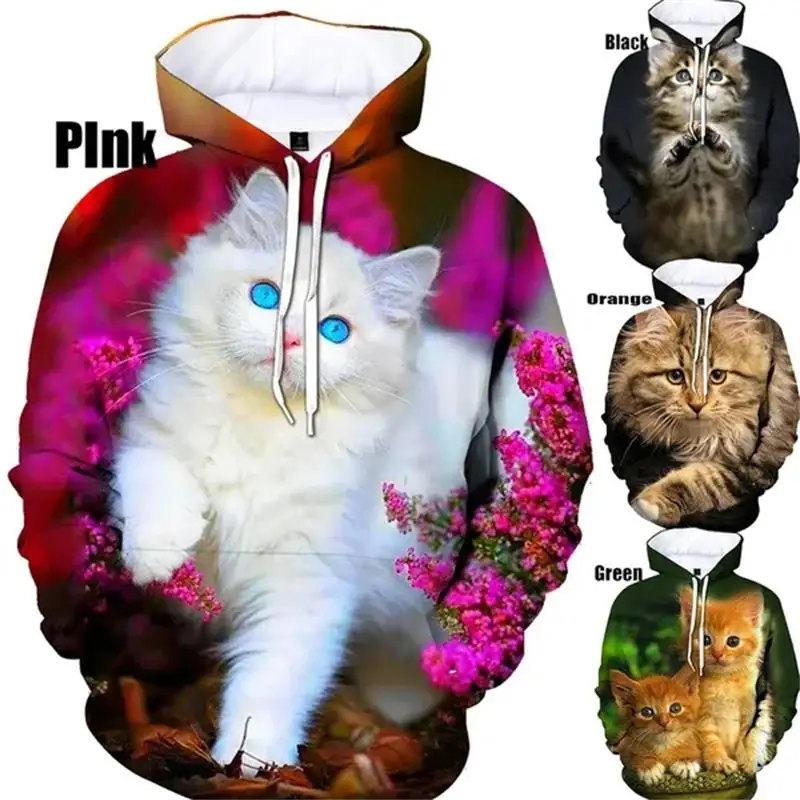 Cute-Cat-Hoodie-Men-Clothing-Pop-3D-Kawaii-Cats-Printed-Hoodies-Funny ...