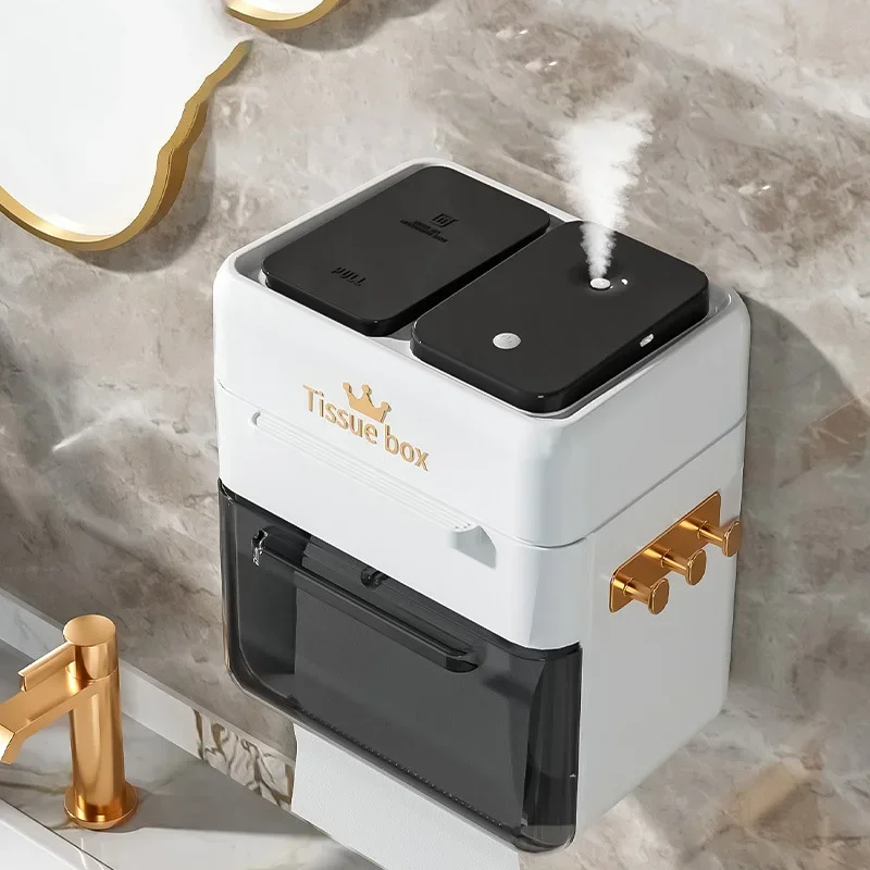 Multifunctional-bathroom-tissue-box-Aromatherapy-tissue-storage-box-Non ...