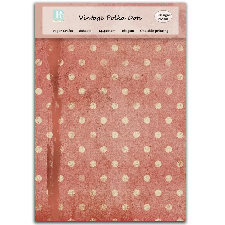 KLJUYP-8sheets-A5-size-Dots-Scrapbooking-patterned-paper-Fancy-Card ...
