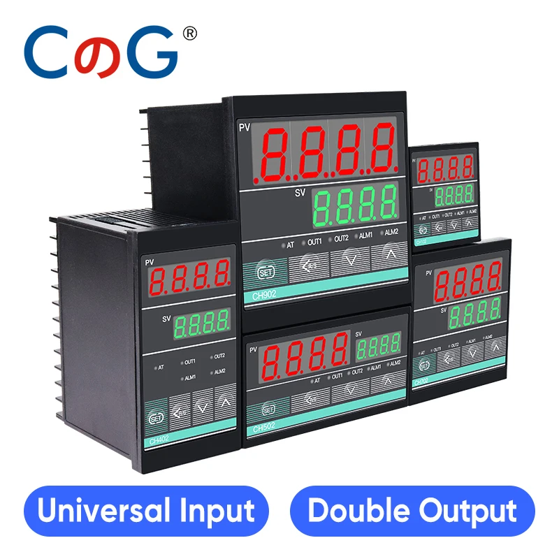 CG-CH-Series-SSR-Relay-Double-Output-AC-220V-Thermostat-Universal-Input-Intelligent-Digital-PID ...