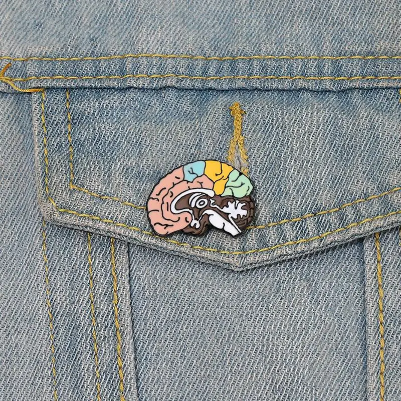 Anatomy-Enamel-Pin-Custom-Brain-Structure-Brooches-Lapel-Badge-Medical ...