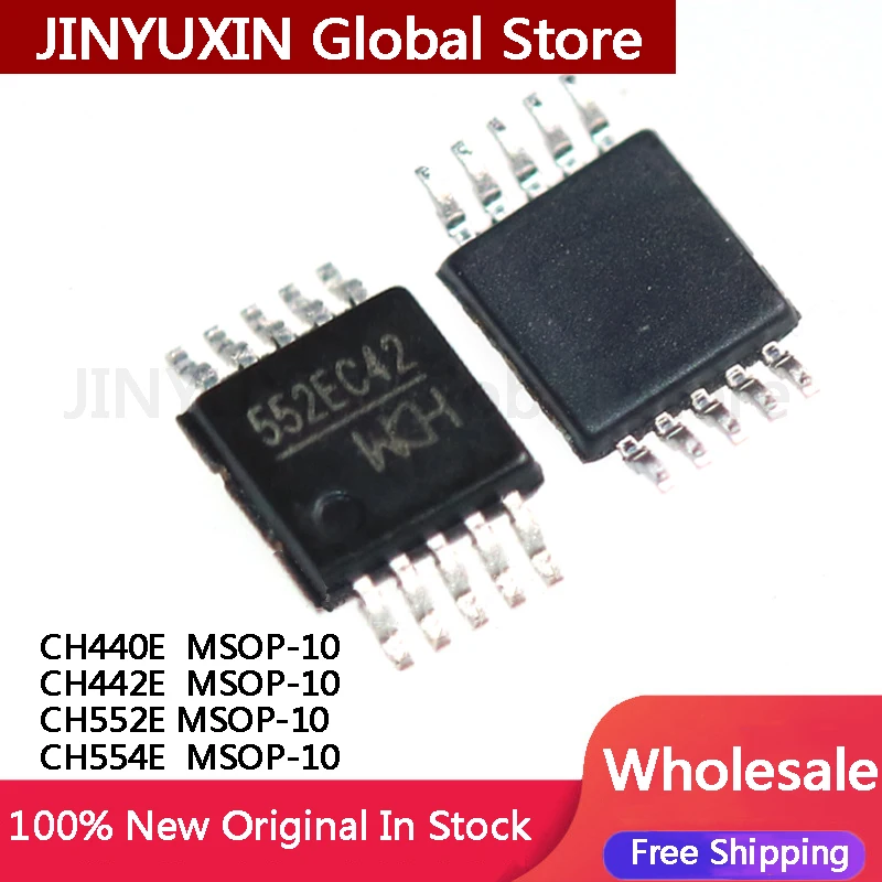 5Pcs-New-CH440E-CH440-CH442E-CH442-CH552E-CH552-MSOP-10-CH554E-CH552 ...