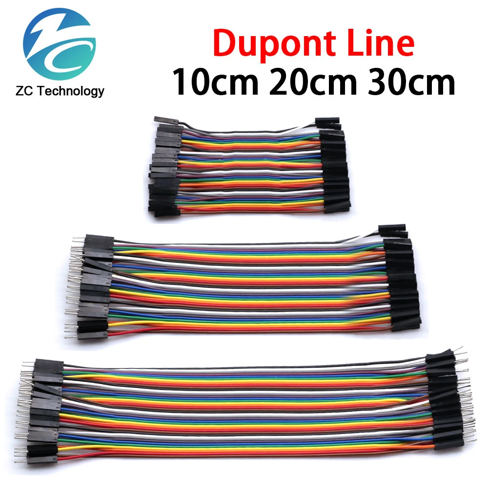 Dupont Line 40Pin 10CM 20CM 30CM Male to Male + Male to Female and ...