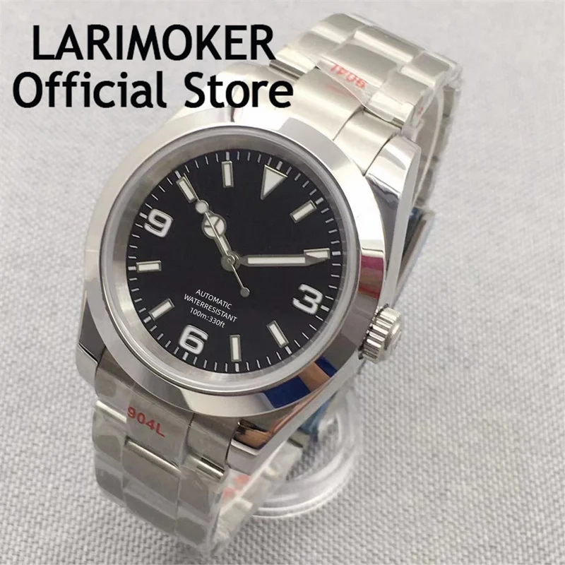 36mm Polished Automatic Men Watch Oyster Bracelet NH35A MIYOTA 8215 PT5000 Movement Sapphire ...