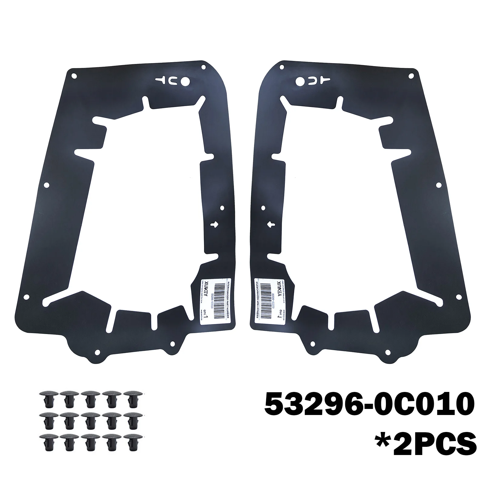 2pcs-For-Toyota-08-17-Sequoia-07-13-Tundra-Radiator-Support-Heater-Air ...