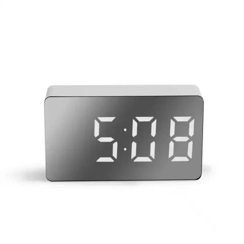 Mirror-Table-Clock-Multifunctional-Digital-Alarm-Snooze-Display-Time ...