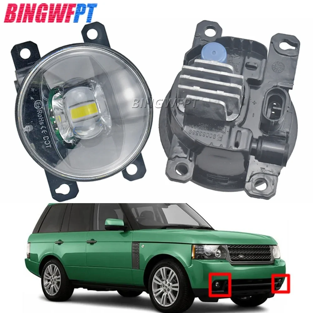 Car-Lens-LED-Fog-Lights-DRL-Daytime-Runinng-Light-Lamp-For-Land-Rover ...