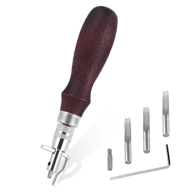 7 In 1 Set Multifunctional Handmade Adjustable Leather Groover ...