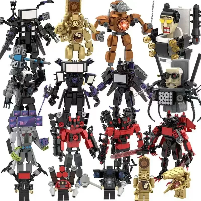 Titan-Clock-Man-Drill-Man-TV-Compatible-Lego-Building-Blocks-Toilet ...