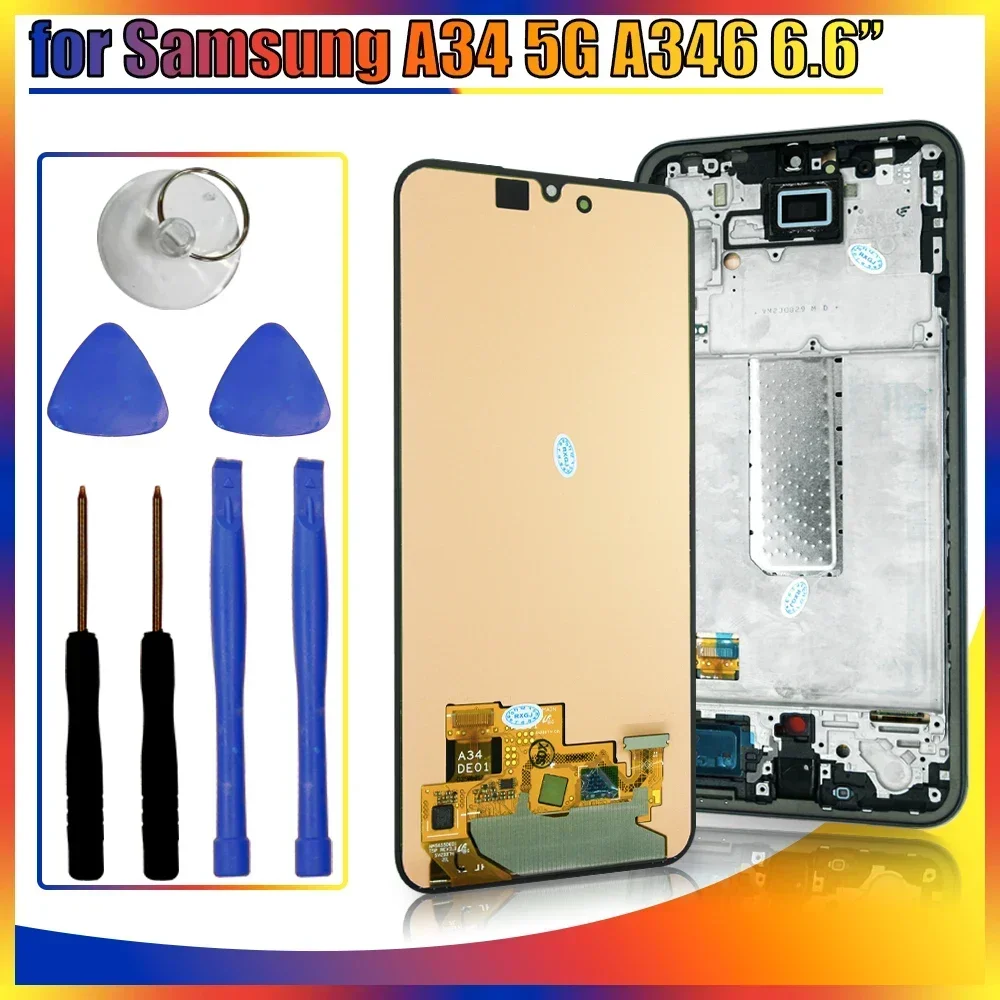 Super AMOLED LCD for Samsung Galaxy A34 5G LCD Display Touch Screen ...