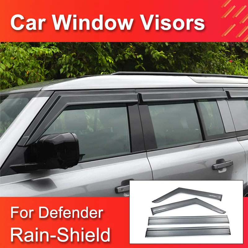 for-Land-Rover-Defender-90-110-2020-2023-Car-Window-Visors-Sheltering ...