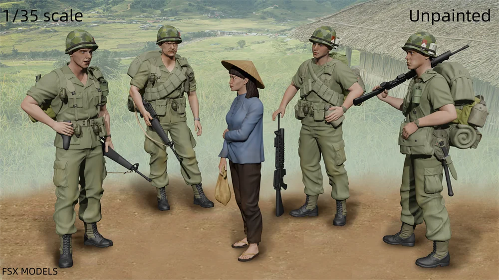 1/35 Scale Vietnam War US Soldiers Asking for Directions Scene 5 ...