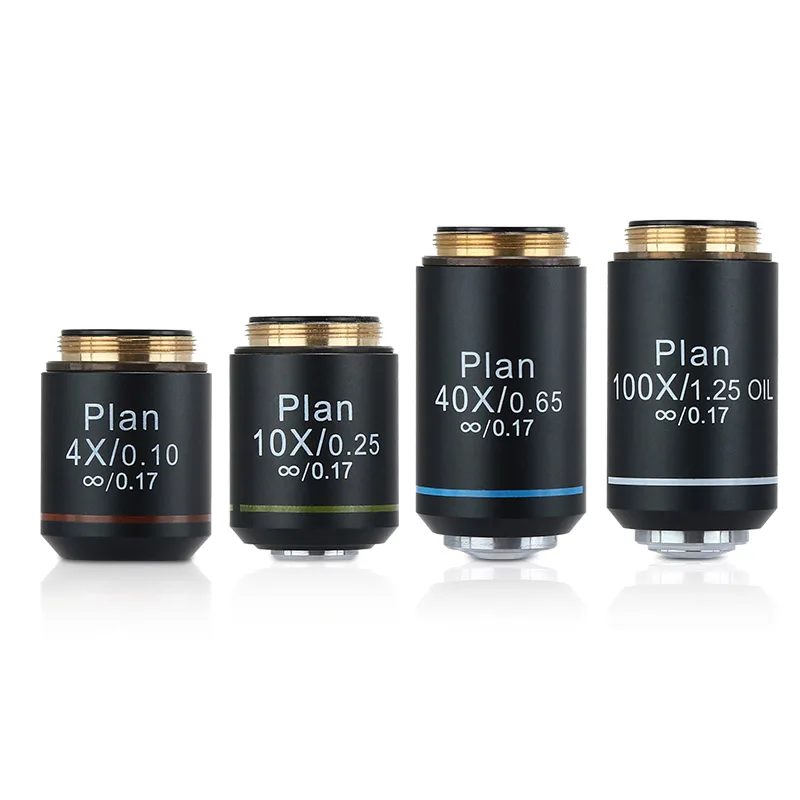 4X-10X-40X-100X-195-Infinity-Plan-Objective-Lens-RMS-20-2mm-Interface ...