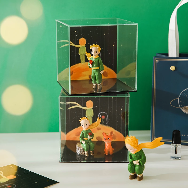 Cute Little Prince Desktop Mini Figure Resin Prince Fox Collection Doll ...