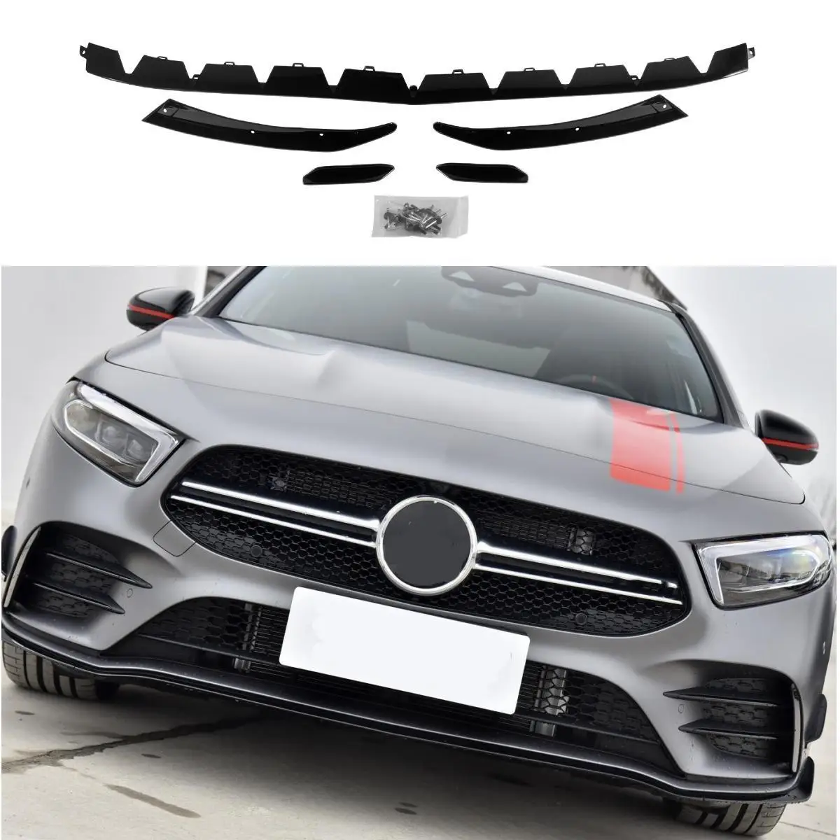 Car-Front-Bumper-Lip-Chin-Spoiler-Splitter-Body-Kit-Trim-Cover-For ...
