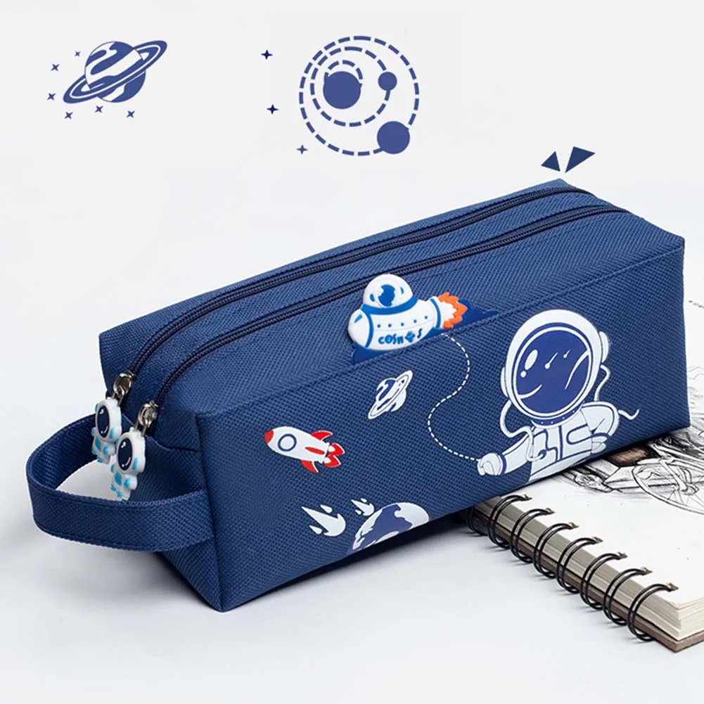 Space-Astronaut-Portable-Pencil-Case-Cute-Cartoon-Kids-Stationery-Bag ...