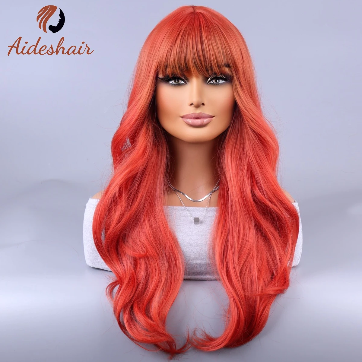 Synthetic-wig-european-and-American-wig-women-long-hair-network-red-big ...