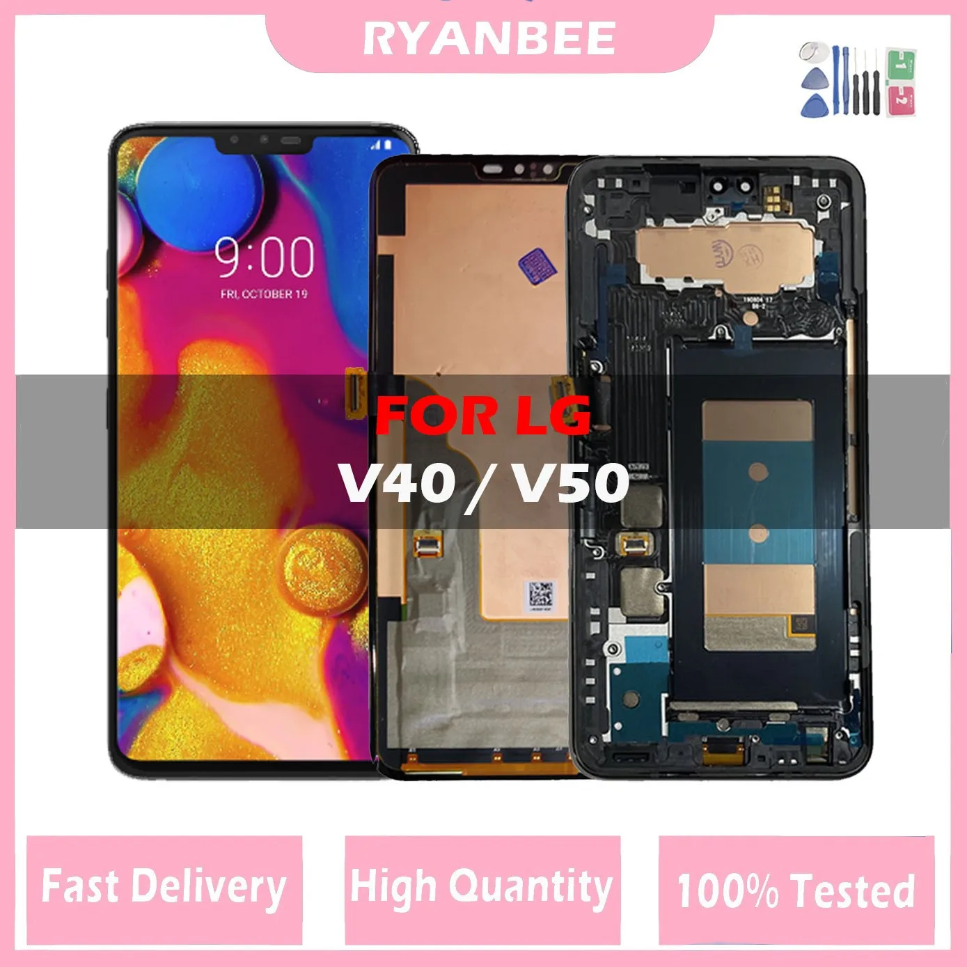 For-LG-V50-LCD-Display-Touch-Screen-Digitizer-Assembly-Replacement ...