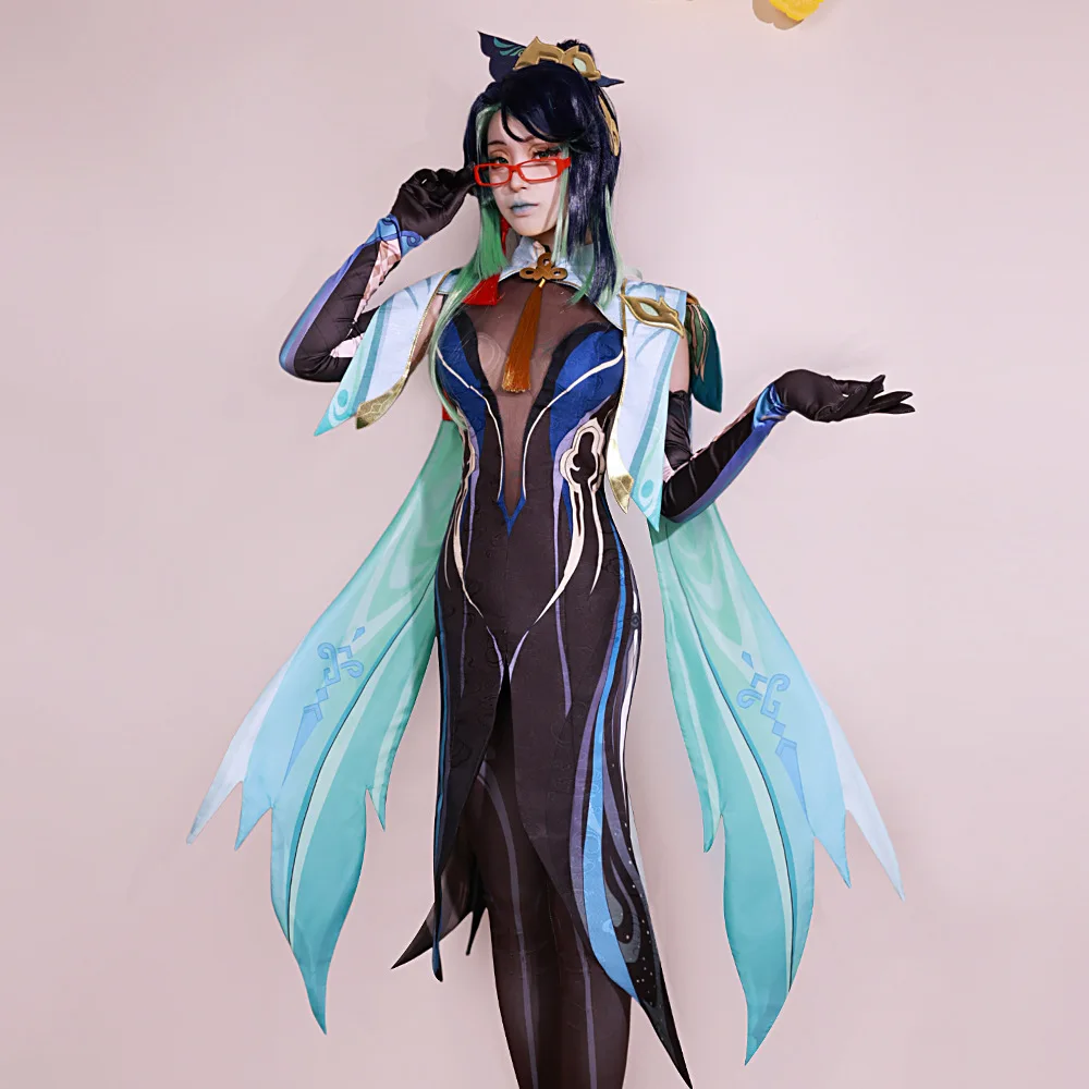 Xianyun-Cosplay-Costume-Genshin-Impact-Uniform-Wig-Anime-Chinese-Style ...