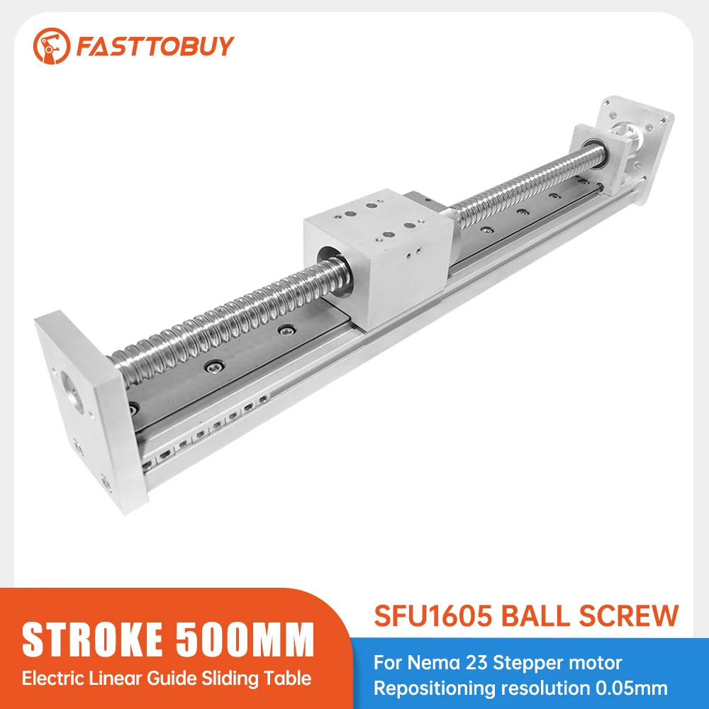 Stroke-500-mm-Electric-Sliding-Table-Lead-Screw-1605-Linear-Guides ...