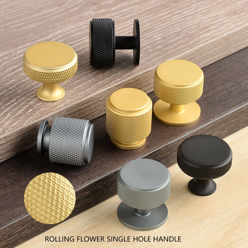 Dresser Drawer Handles And Knobs Black Single Round Hole Cabinet Knobs ...