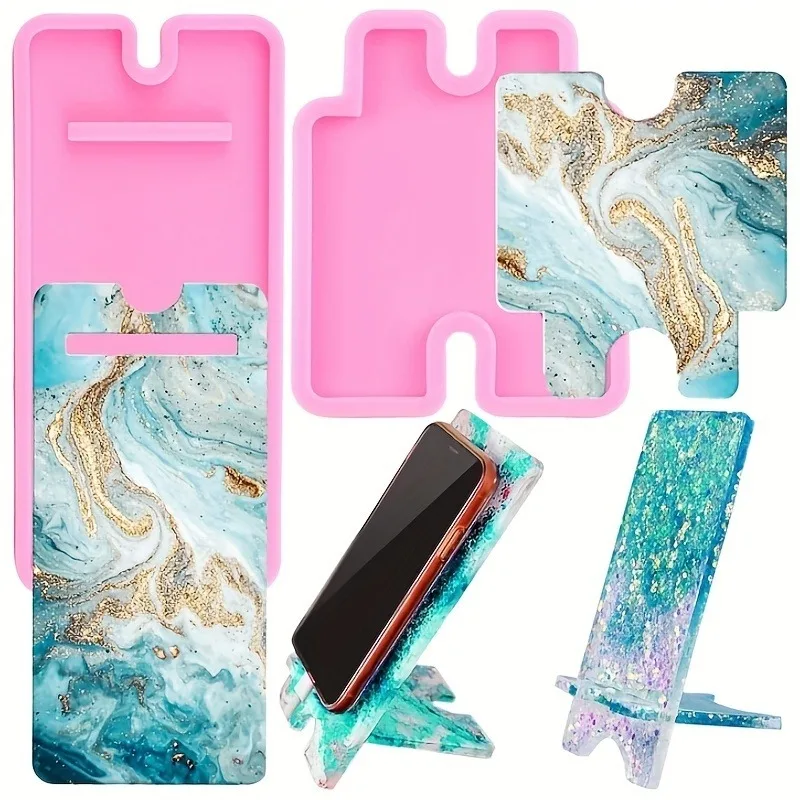1set-Mobile-Phone-Stand-Silicone-Resin-Casting-Mold-For-Making-Phone ...