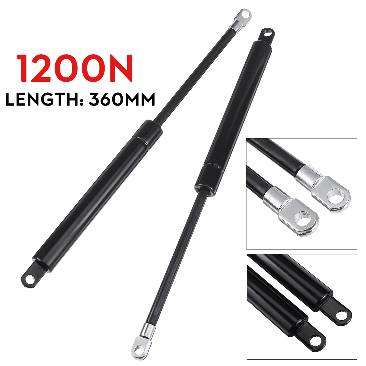 2pcs 1200N 36cm Gas Struts Bonnet Hood Tailgate Shock Strut Bar Gas ...