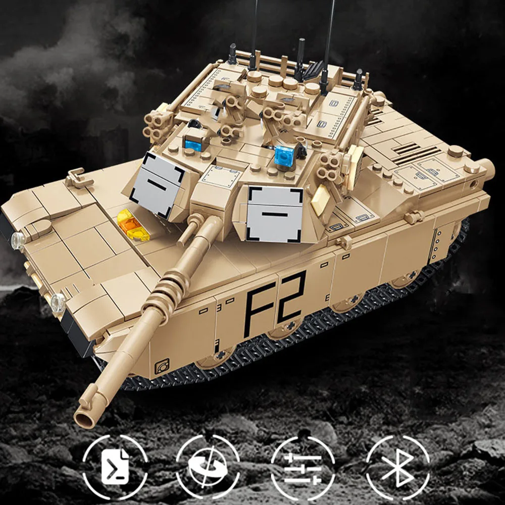 RC United State Military Vehicle M1A2 Abrams Main Battle Tank Model ...