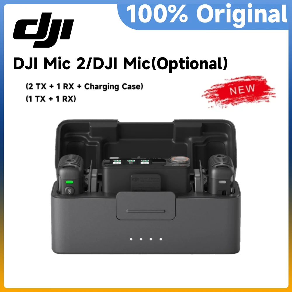 DJI-Mic-Mic-2-Wireless-Microphone-Transmitters-Receiver-250m-Range ...