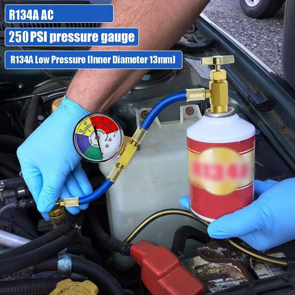 Refrigerant-Recharge-Ac-Air-Kit-R134A-134A-Car-Conditioning-Hose-R12 ...