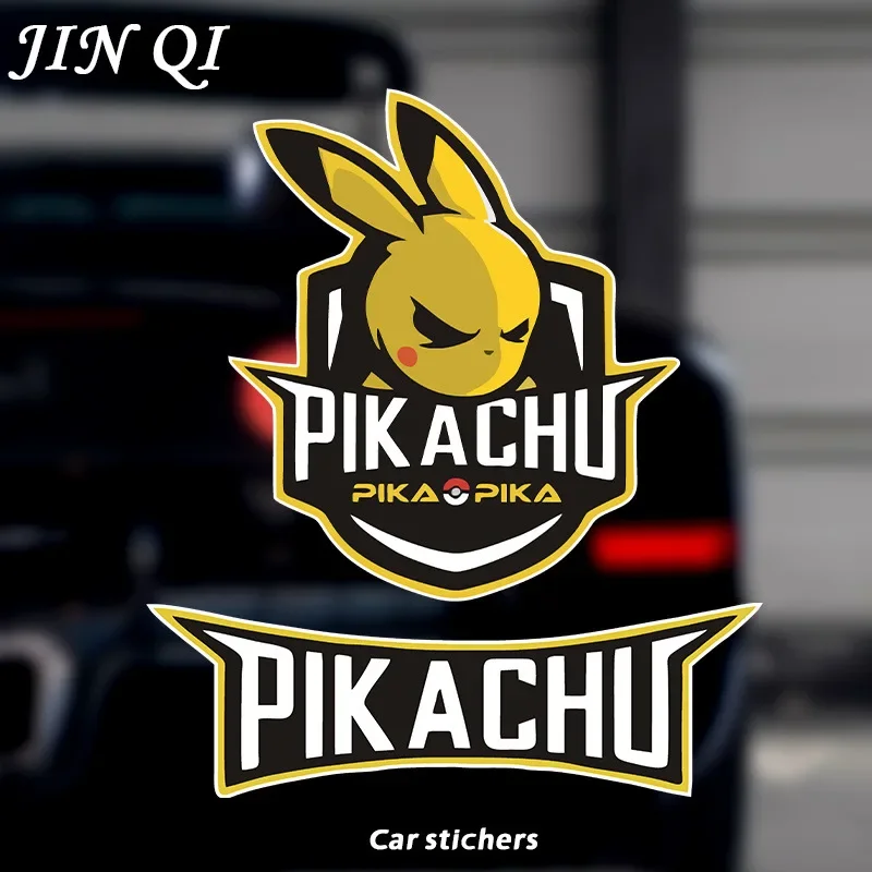 Pokemon-dos-desenhos-animados-adesivos-de-carro-pikachu-moda-criativo-decalques-traseiro-p-ra ...