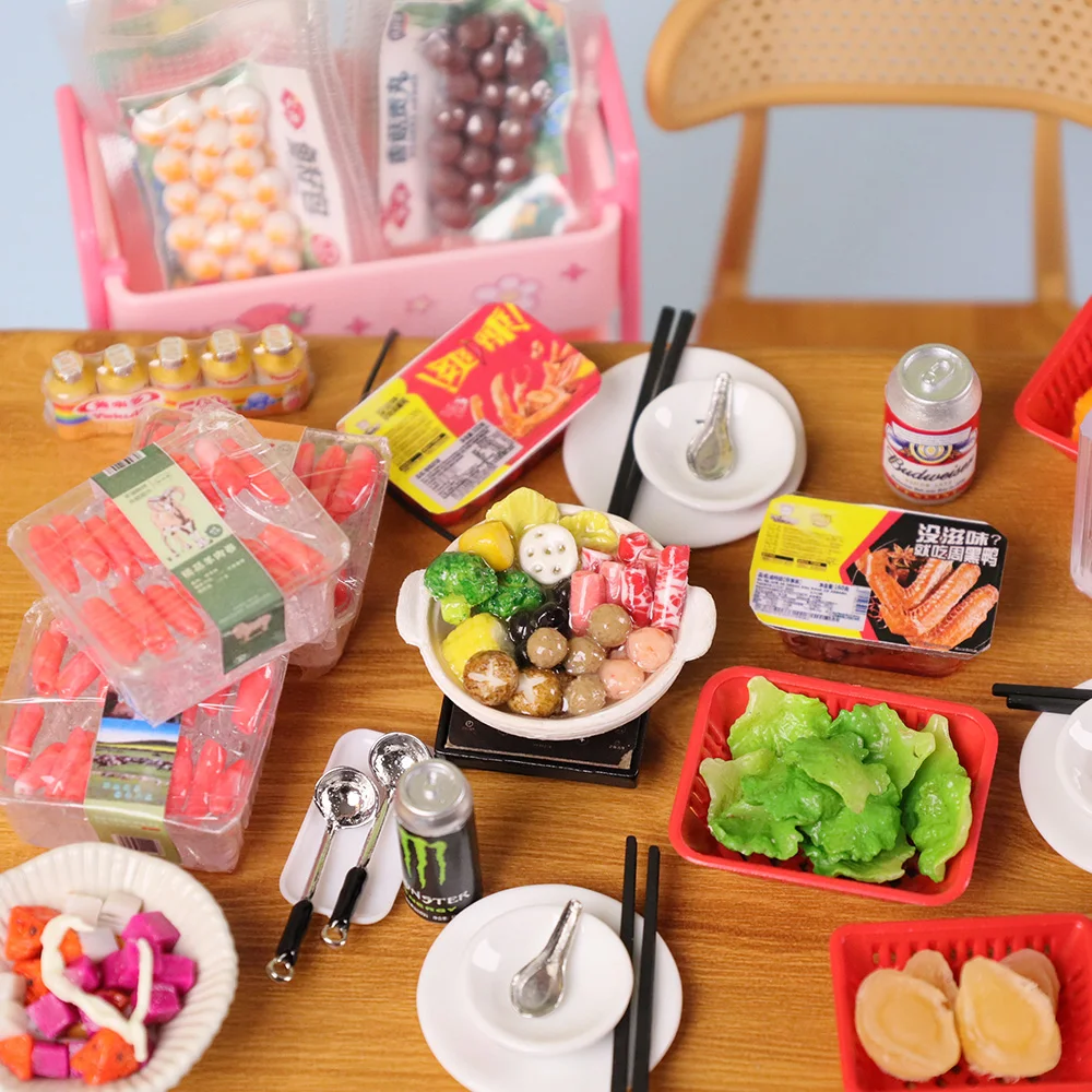 1-12-Scale-Miniature-Dollhouse-Food-Hot-Pot-Clay-Beef-Meatball-Fat-Beef ...