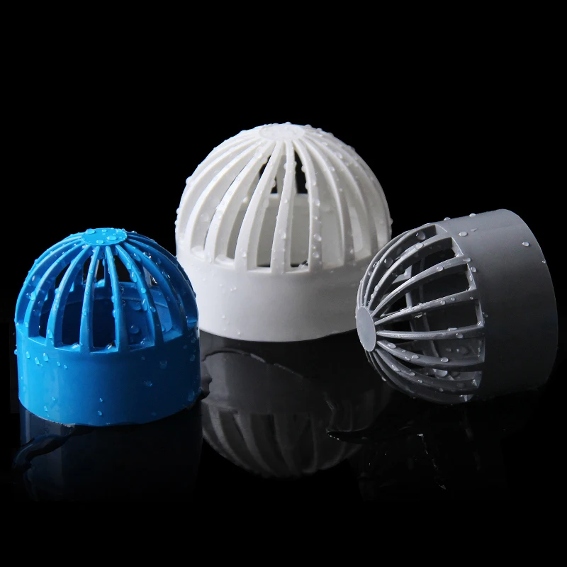White-Blue-Grey-PVC-Round-Air-Duct-Vent-Cover-Breathable-Cap-Net-Fish ...