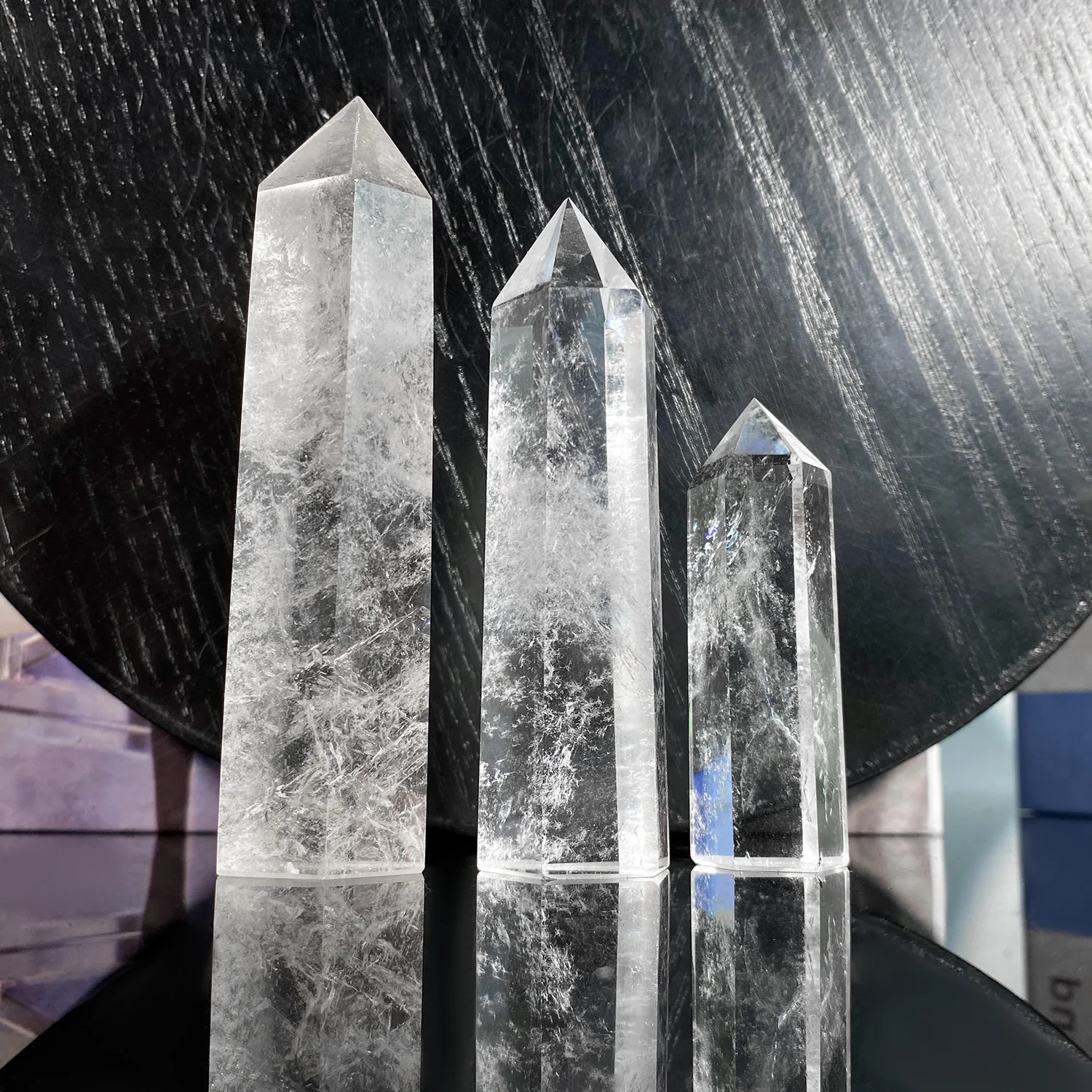 1pc-Natural-Clear-Quartz-Tower-White-Crystal-Single-Pointed-Hexagonal ...