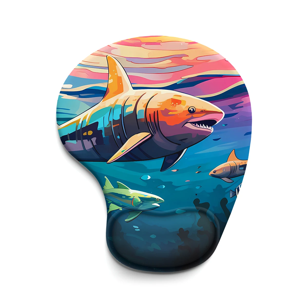 Colorful-Whale-Magic-Sea-Mouse-Pad-Wrist-3D-Ergonomic-Soft-Anti-Slip ...