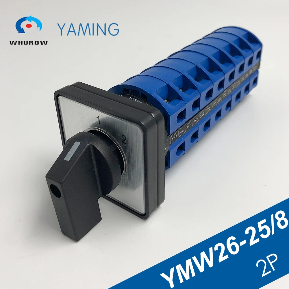 LW26-25-8-ON-ON-Dual-Power-Rotary-Cam-Switch-Knob-2-Position-1-2 ...