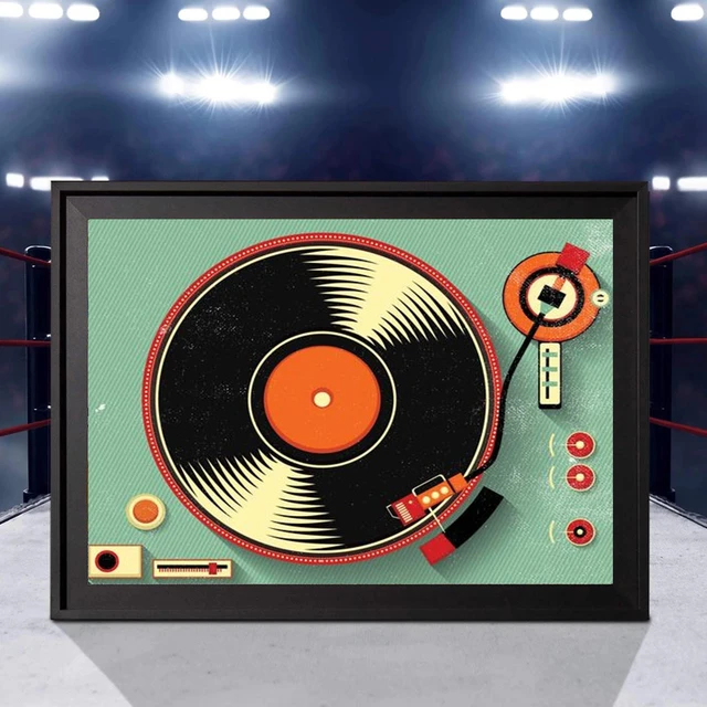 Record Player Painting