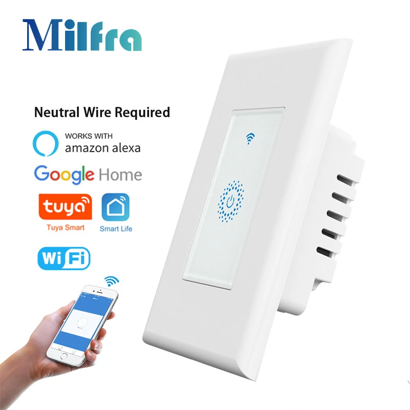 Smart Home Wall Light Switch Wifi Touch | Remote Touch Control Smart ...